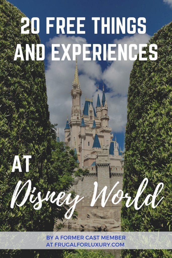 20 FREE Things And Experiences At Disney World - Frugal For Luxury